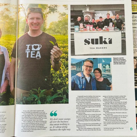 Saucers Apprentices - News article - Belfast Telegraph – Suki Tea